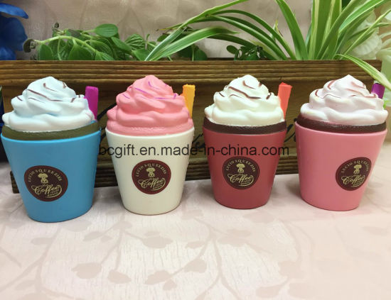 PU Squishy Slow Rising Ice Cream Straw Cup Scented Toy - Buy Squishy ...